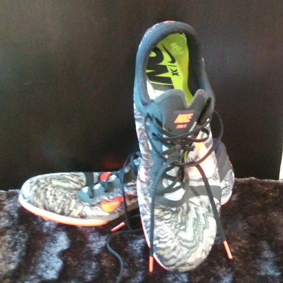 Nike | Shoes | Orange Neon Swoosh Nike Racing Shoe | Poshmark